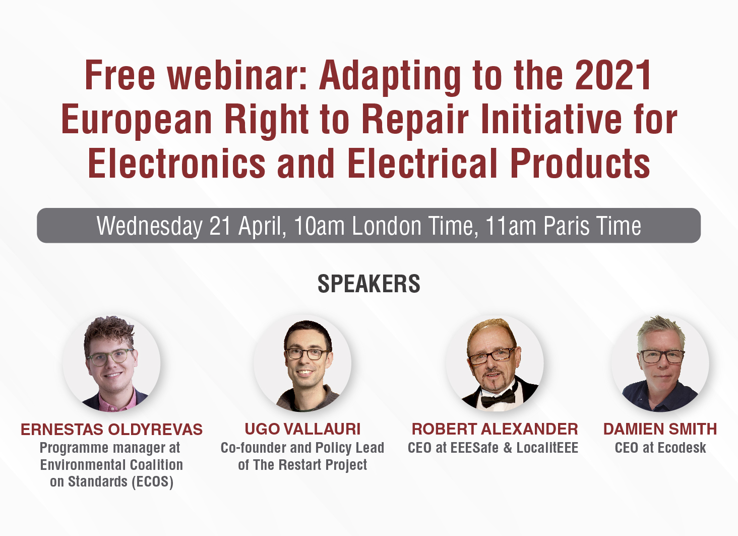 Adapting to the 2021 European Right to Repair Initiative for Electrical ...