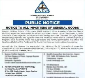 Uganda CoC: From Application to Approval for Exports to Uganda - HQTS
