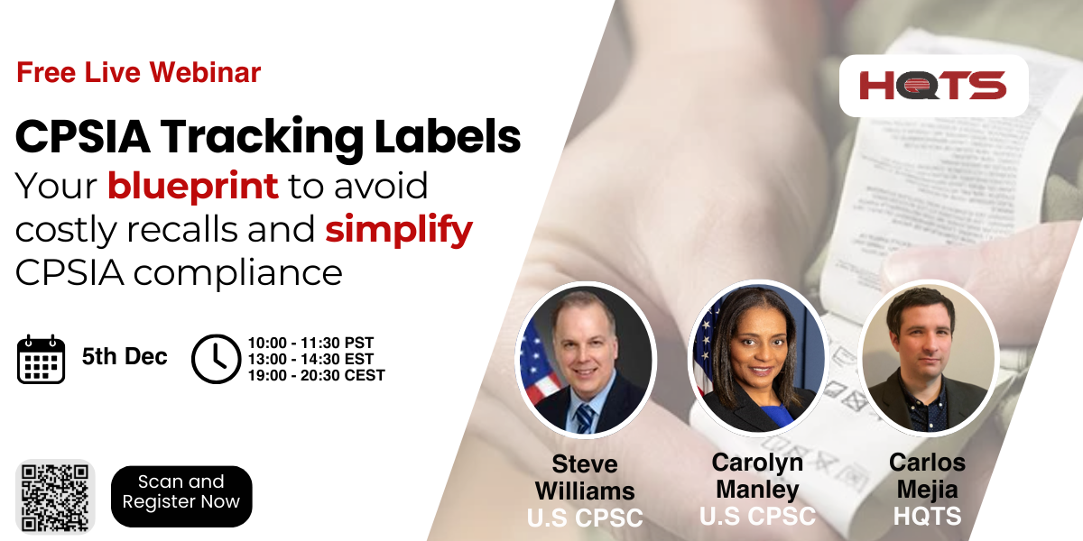 CPSIA: Understanding the Tracking Labels - Free Online Webinar